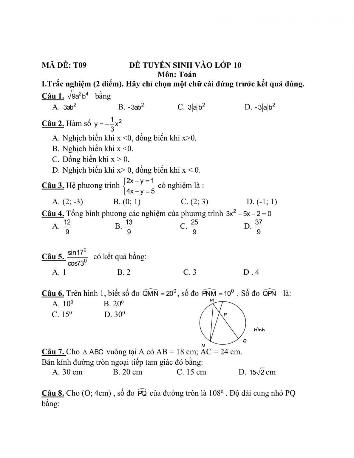 43 Đề thi tuyển sinh vào lớp 10 2020 - 2021